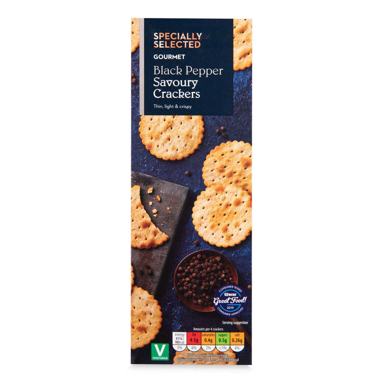 Gourmet Black Pepper Savoury Crackers | ALDI UK